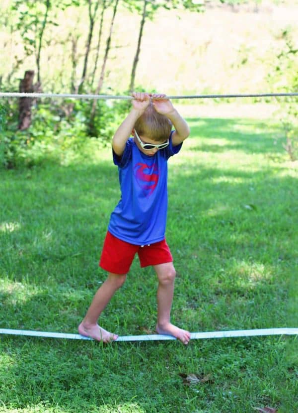 A Beginner's Guide to Backyard Slacklining with Kids